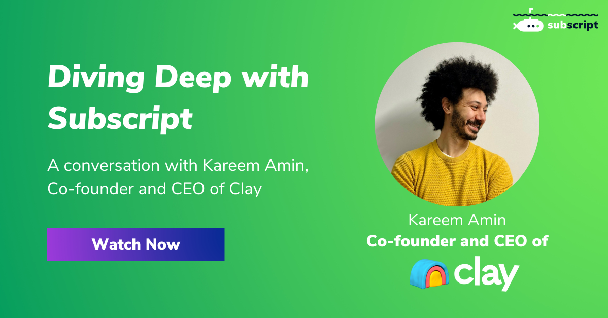 Interview with Kareem Amin - Diving Deep with Subscript Episode 24